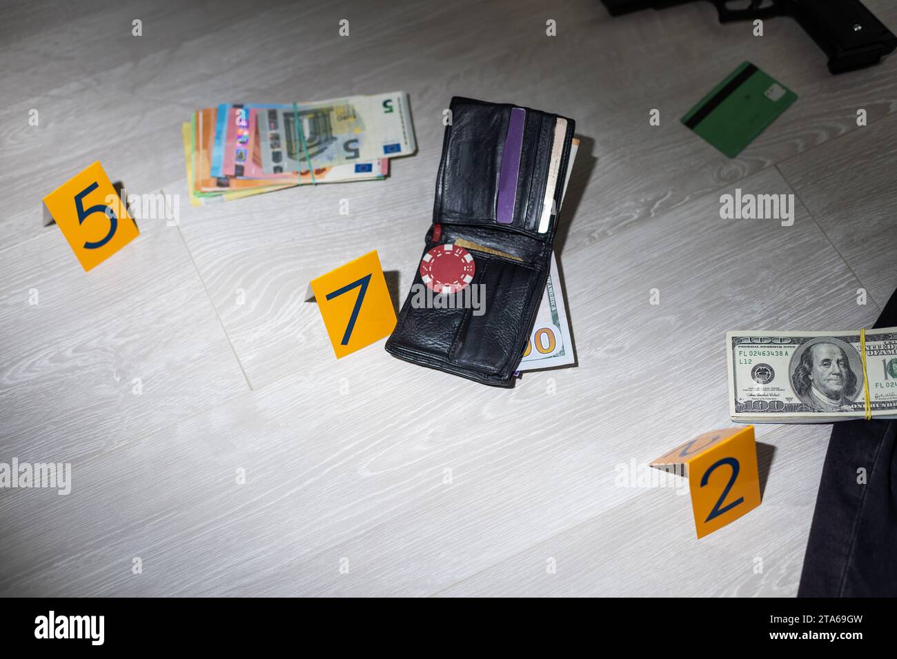 Crime scene investigation - numbering of evidences after the murdering ...