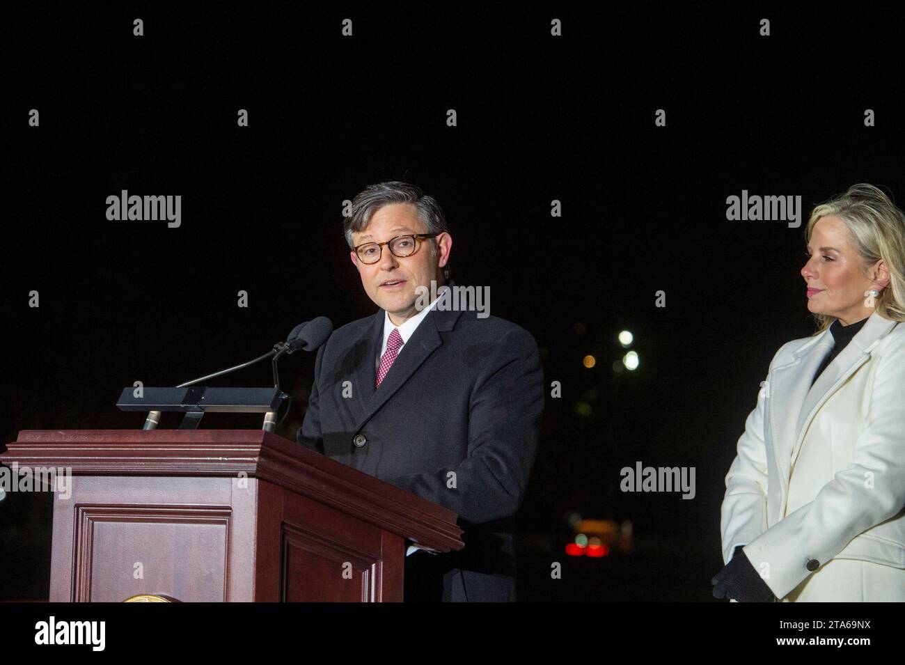 Speaker of the United States House of Representatives Mike Johnson ...
