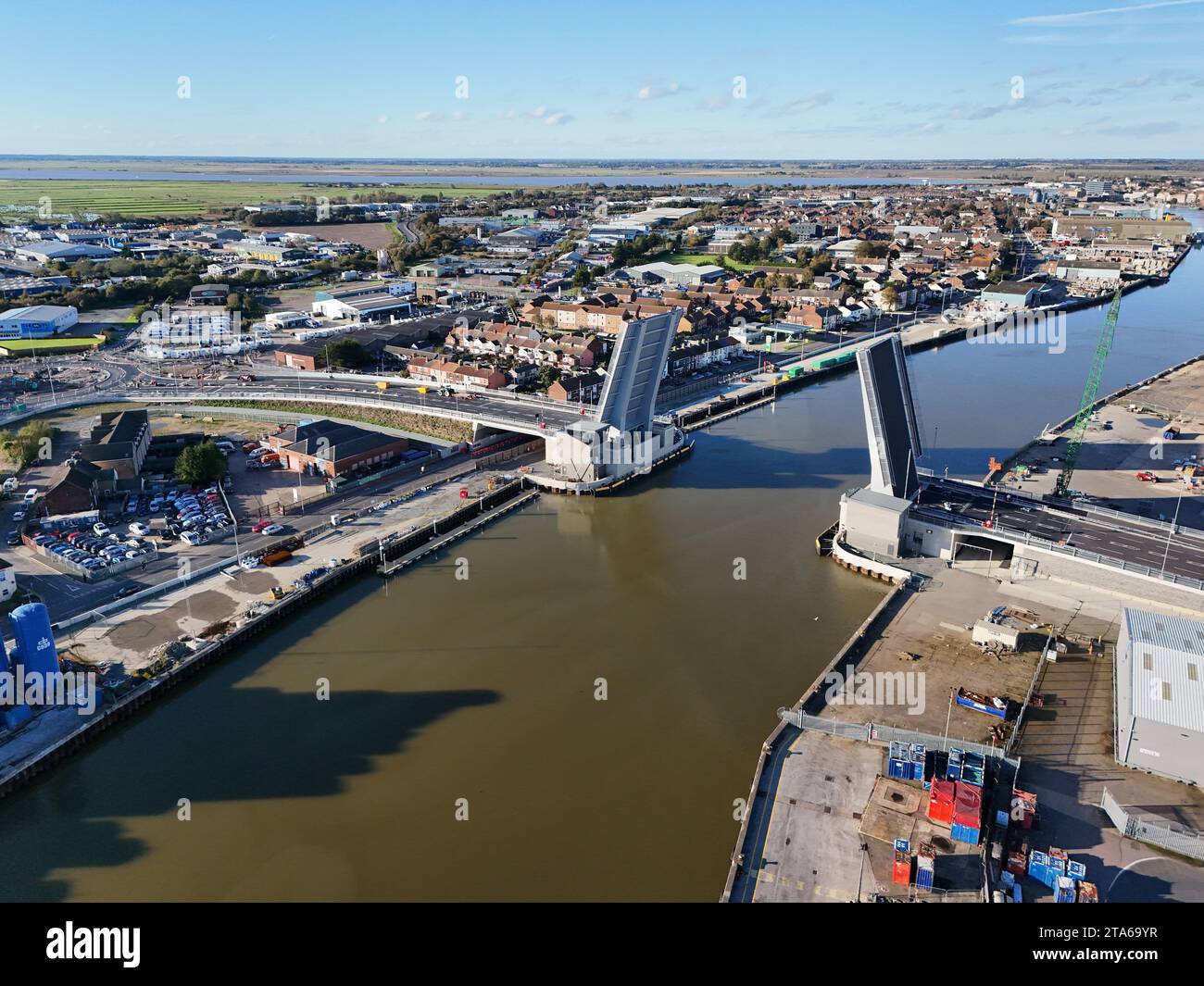 Herring Bridge Great Yarmouth third river crossing drone,aerial UK ...