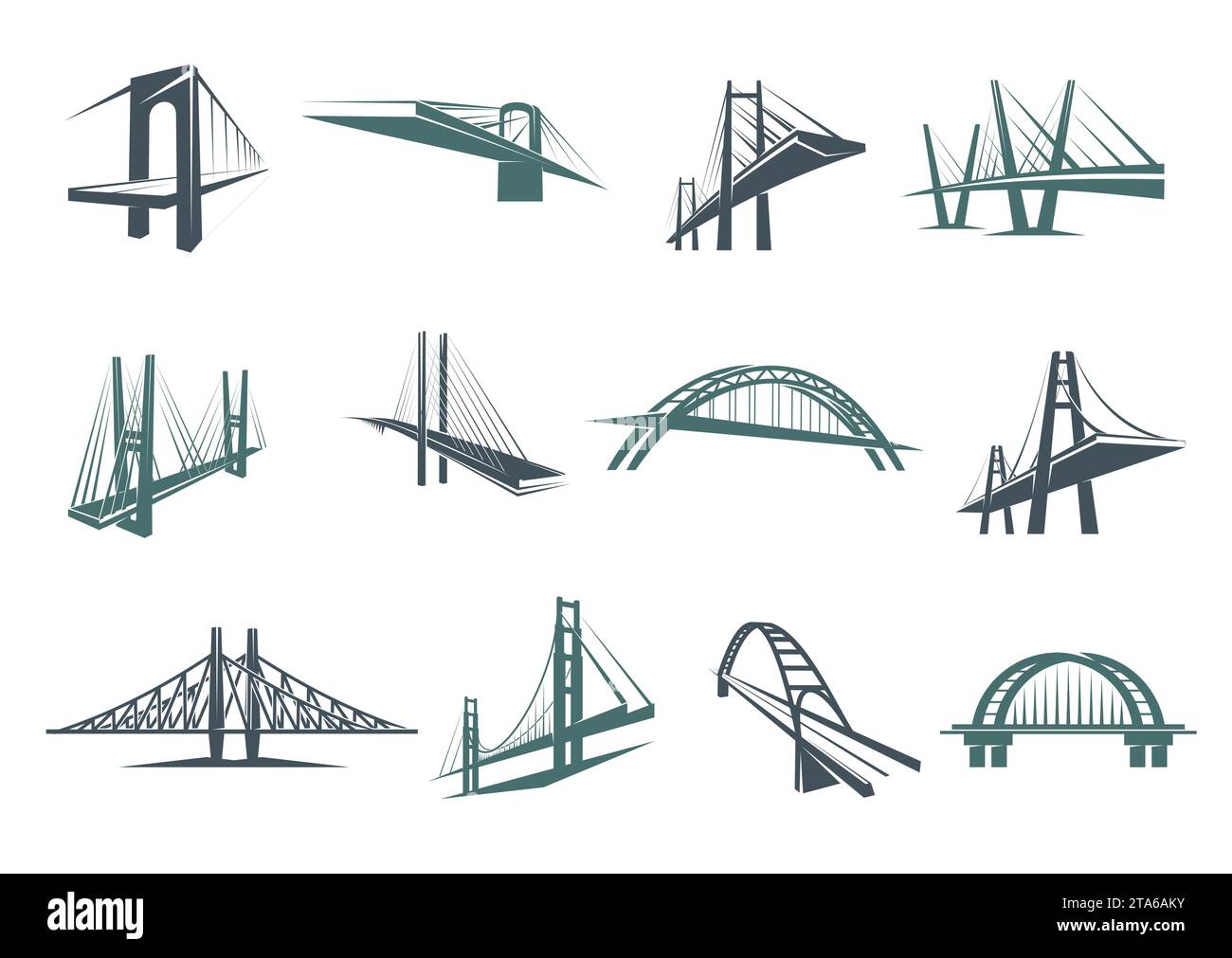 Cable Stayed Girder Stock Vector Images Alamy