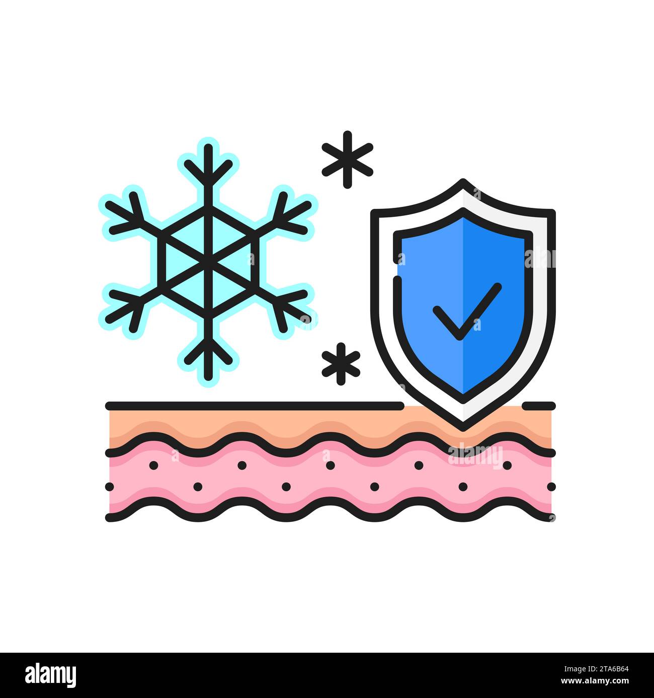 Skin barrier Stock Vector Images - Alamy