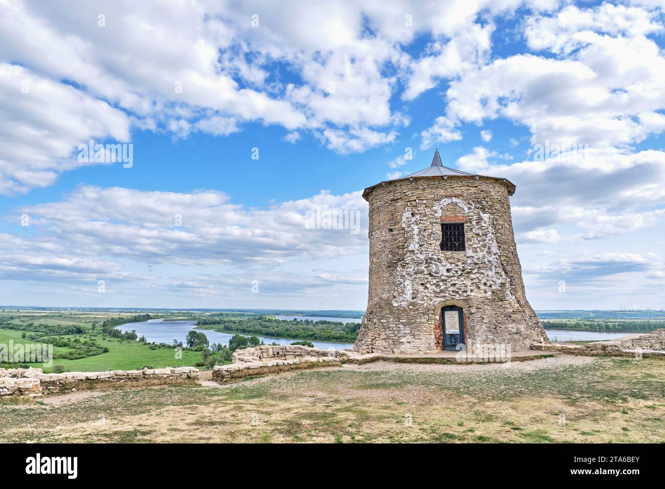 Yelabuga, Russia - June 18, 2023: White stone tower, fortress-mosque of ...