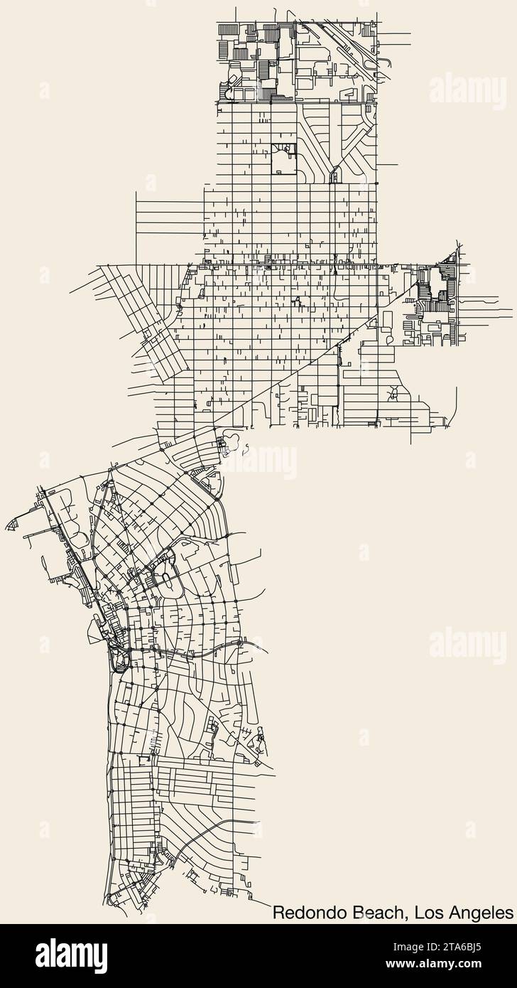 Map of redondo beach hi-res stock photography and images - Alamy