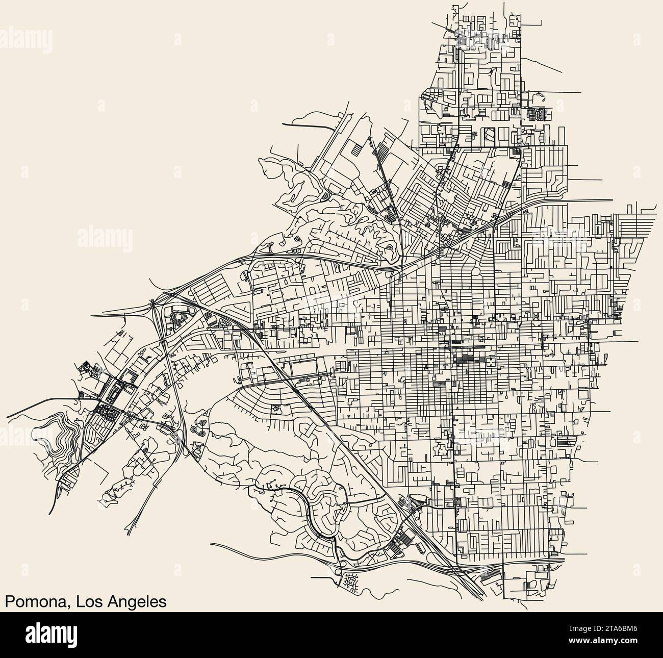 Los angeles road construction hi-res stock photography and images - Alamy