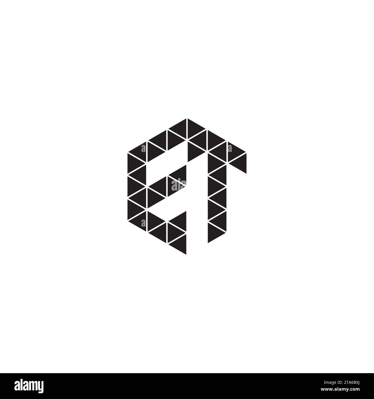 ET initial logo letters in high quality professional design that will ...