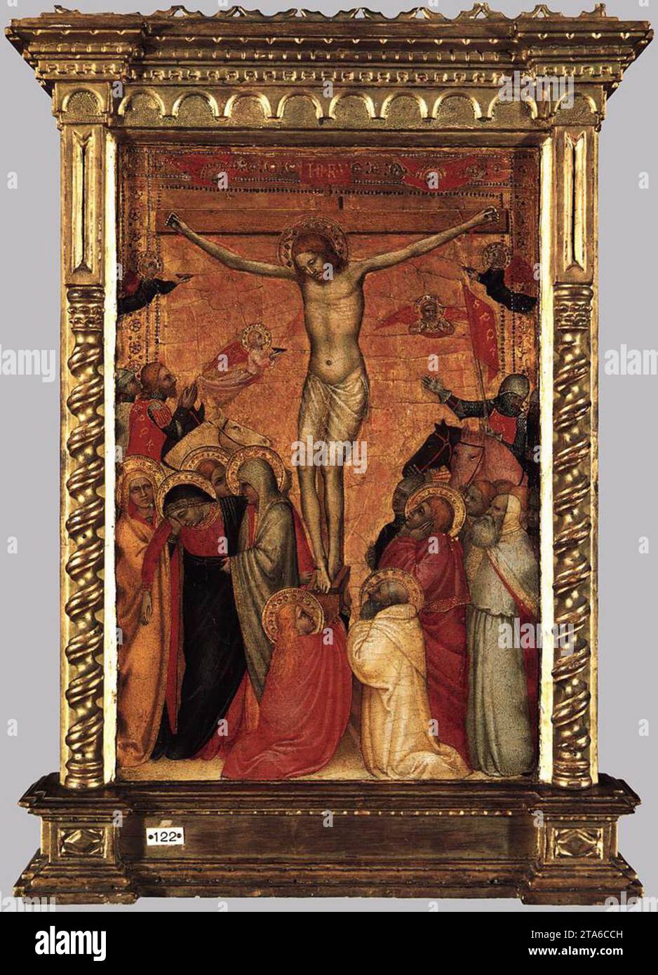 The Crucifixion 1350s by Giovanni Da Milano Stock Photo - Alamy