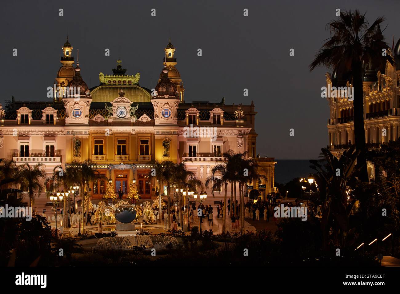 Monaco, Monte-Carlo, 12 November 2022: The famous square of Casino ...