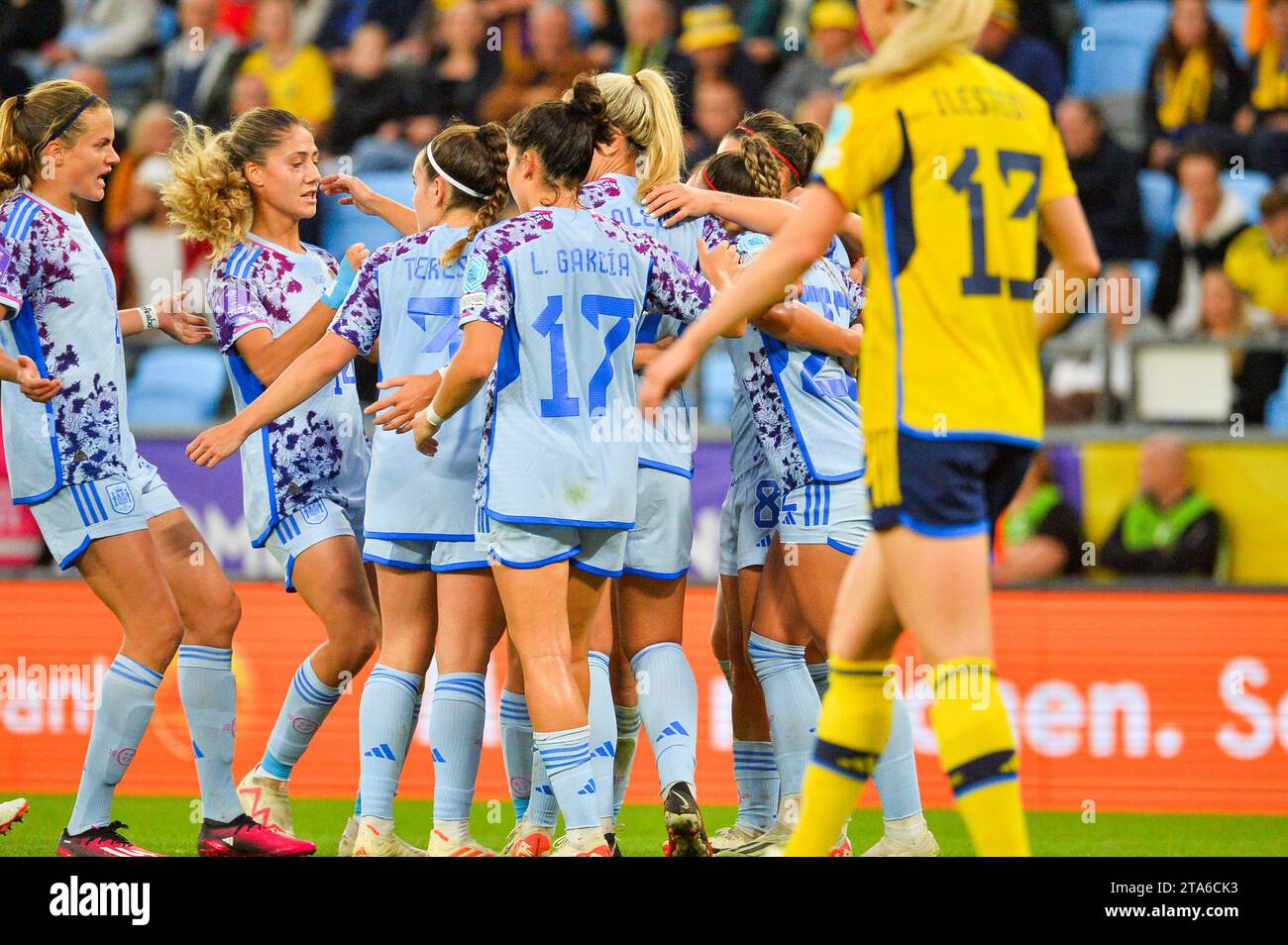 Athenea del Castillo. (Spain) celebrates goal during the Women's ...