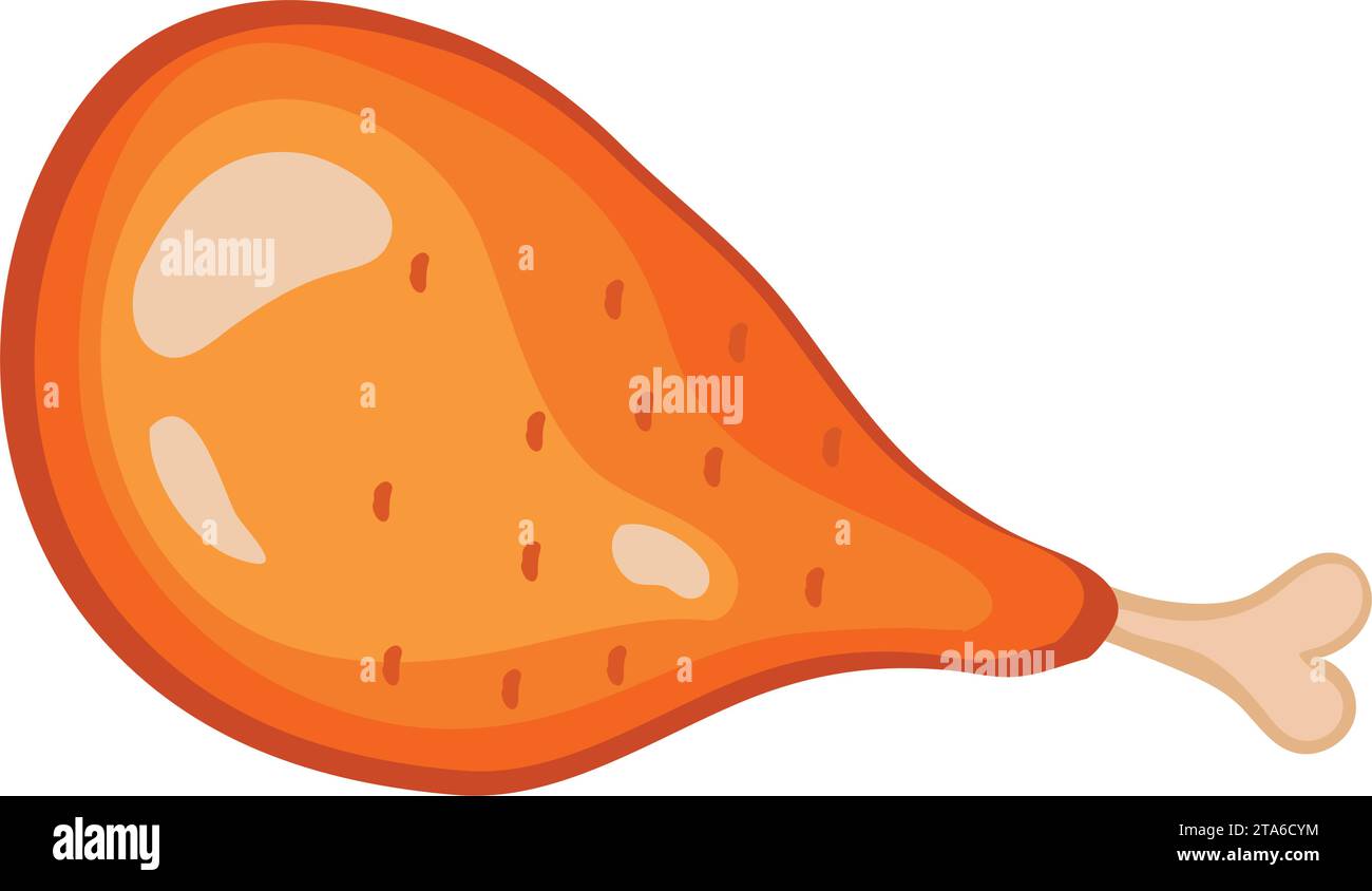 chicken leg illustration vector isolated Stock Vector Image & Art - Alamy