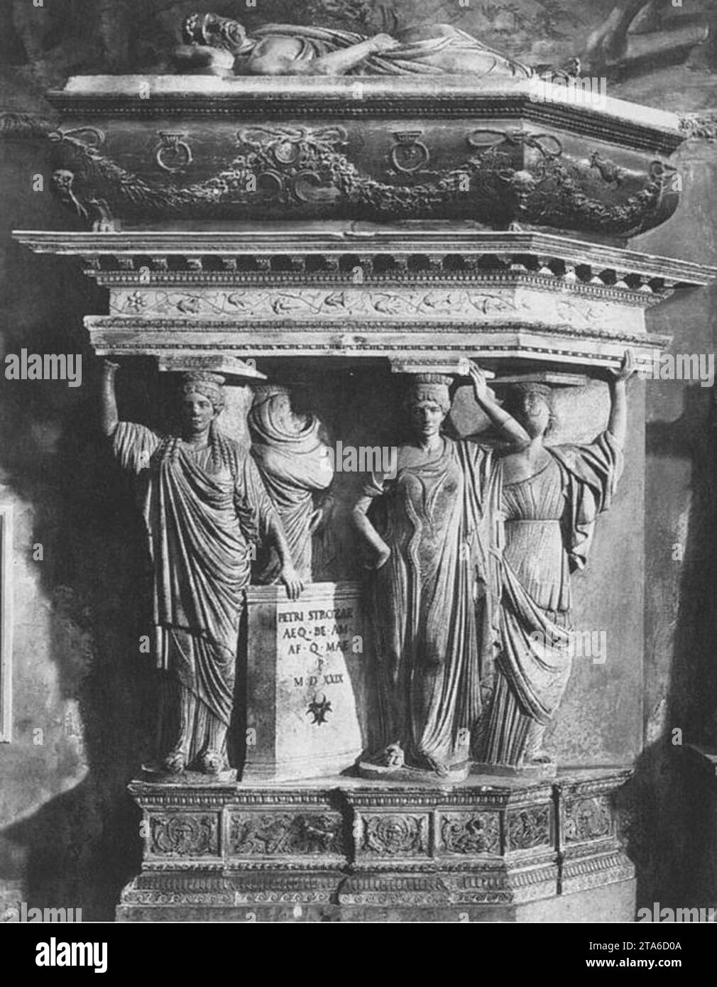 Strozzi tomb Black and White Stock Photos & Images - Alamy