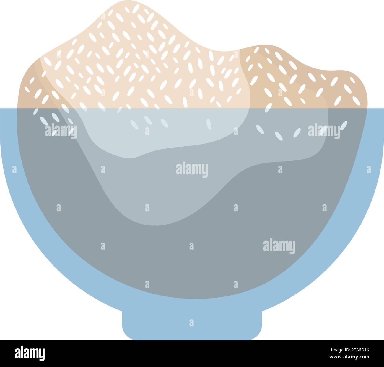 flour bowl illustration vector isolated Stock Vector Image & Art - Alamy