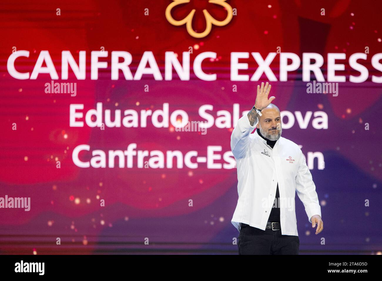 Chef Eduardo Salanova, from the Canfranc Express restaurant (in ...