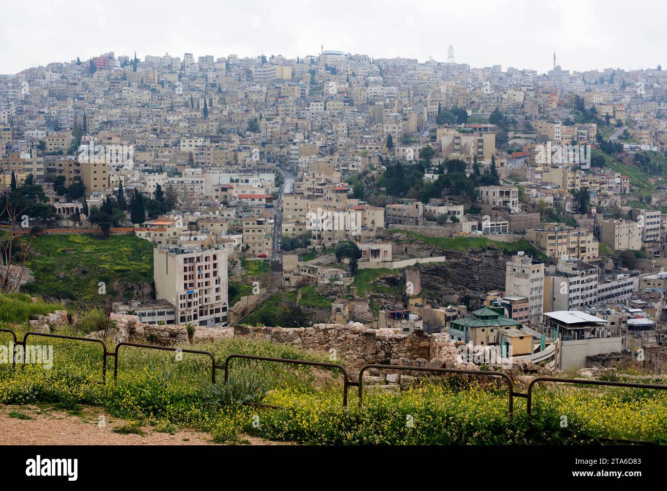 Amman (Jordan capital), panoramic view from Citadel Stock Photo - Alamy