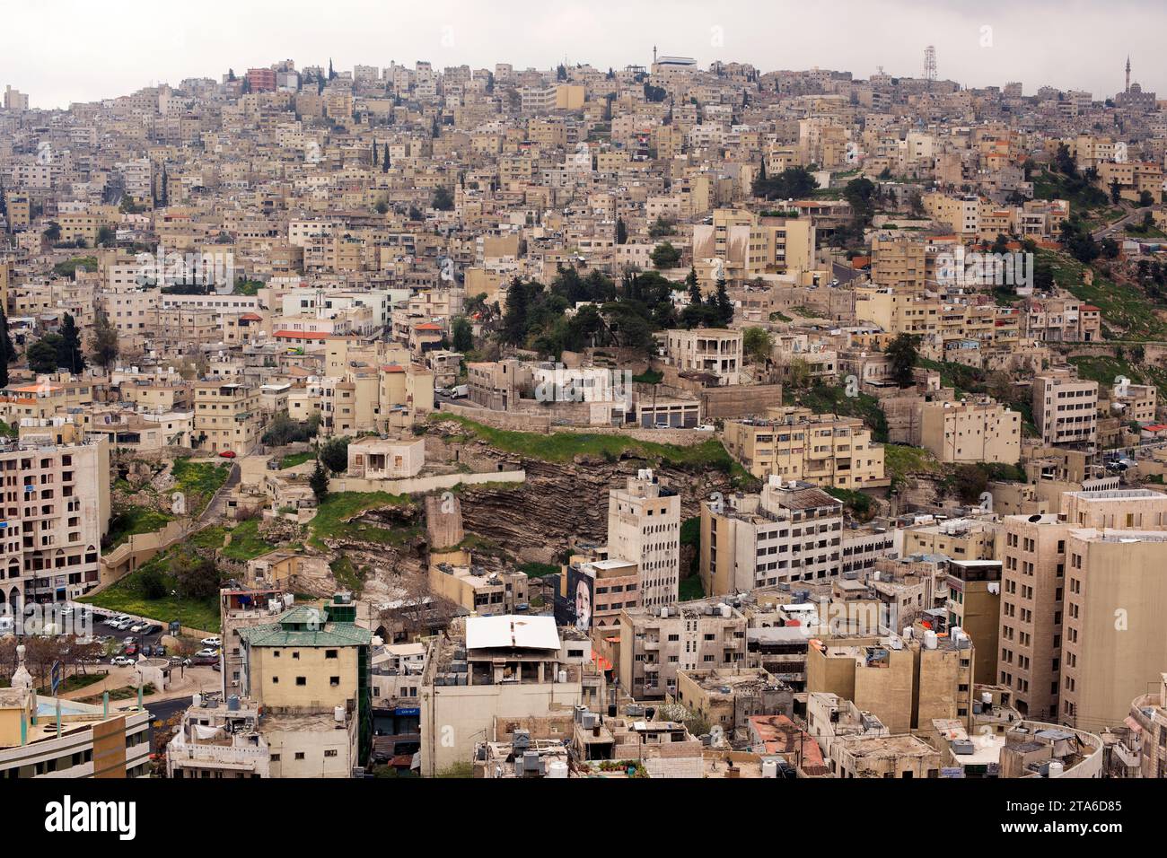 Amman (Jordan capital), panoramic view from Citadel Stock Photo - Alamy