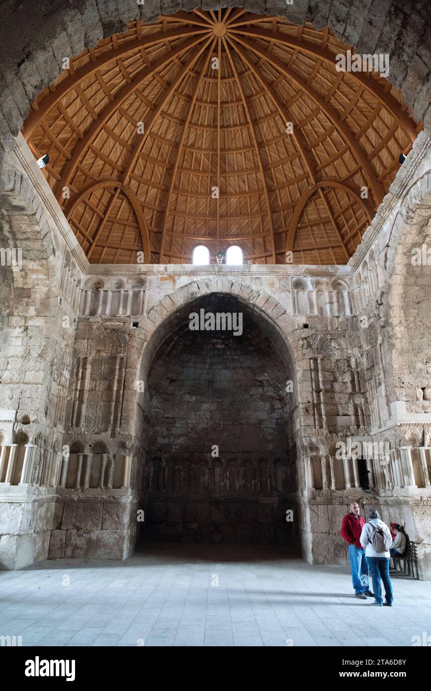 Amman Citadel. Umayyad Palace from 8th century, reconstructed dome ...