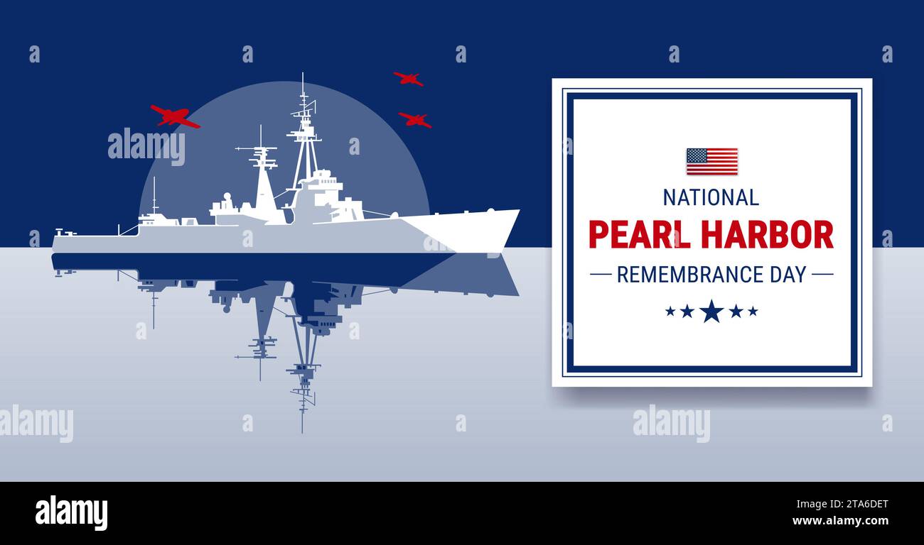 National Pearl Harbor Remembrance Day concept. Template for background ...