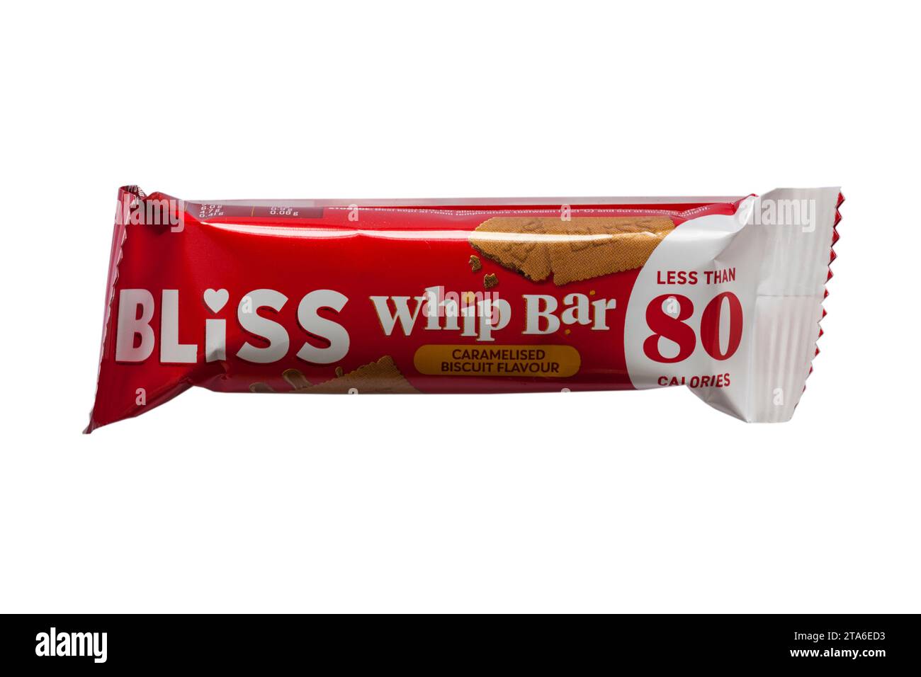 Bliss Whip Bar Caramelised Biscuit flavour less than 80 calories ...