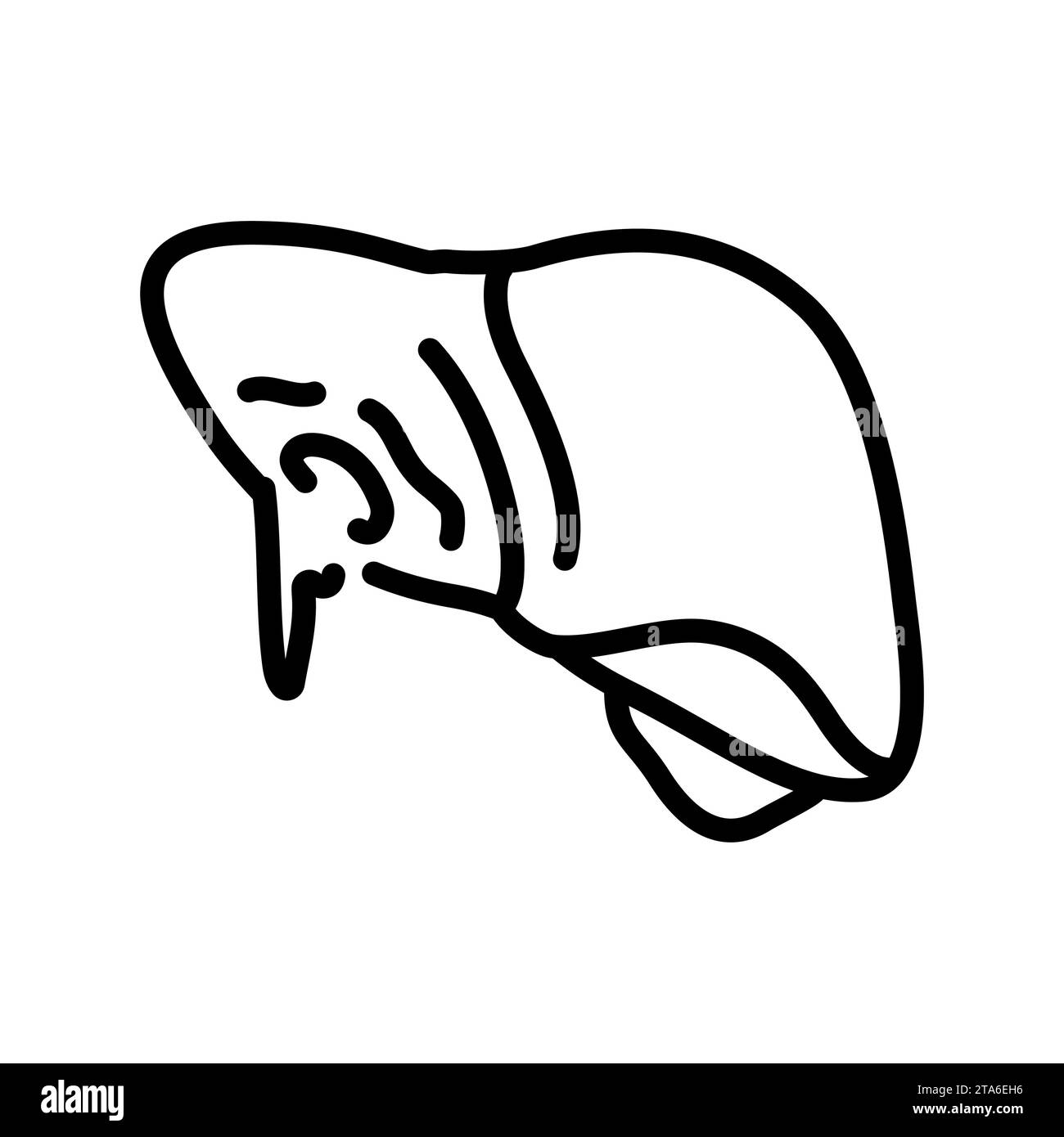 Parenchymal bleeding from liver black line icon. Injuries. Pictogram ...