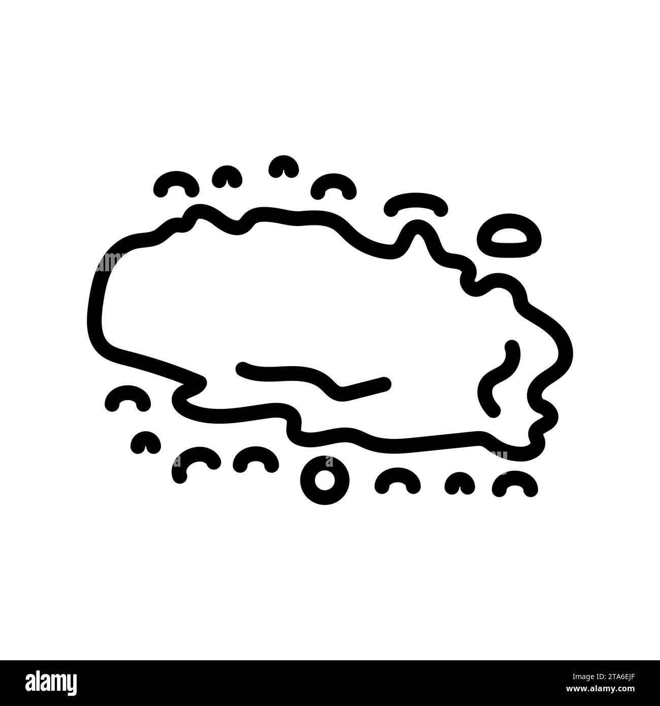 Pool of blood black line icon. Injuries. Pictogram for web page, mobile ...