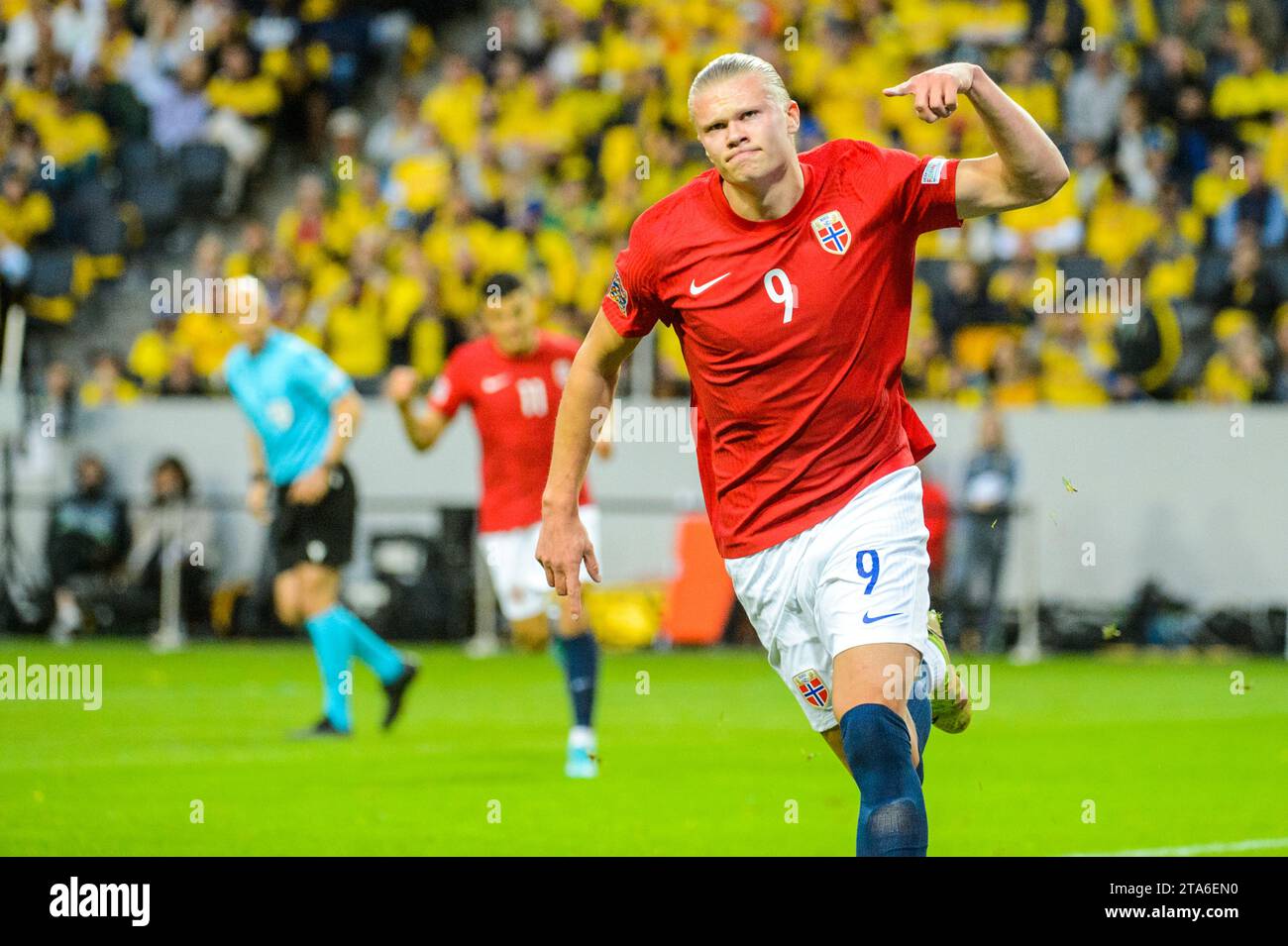 Haaland goal hi-res stock photography and images - Alamy