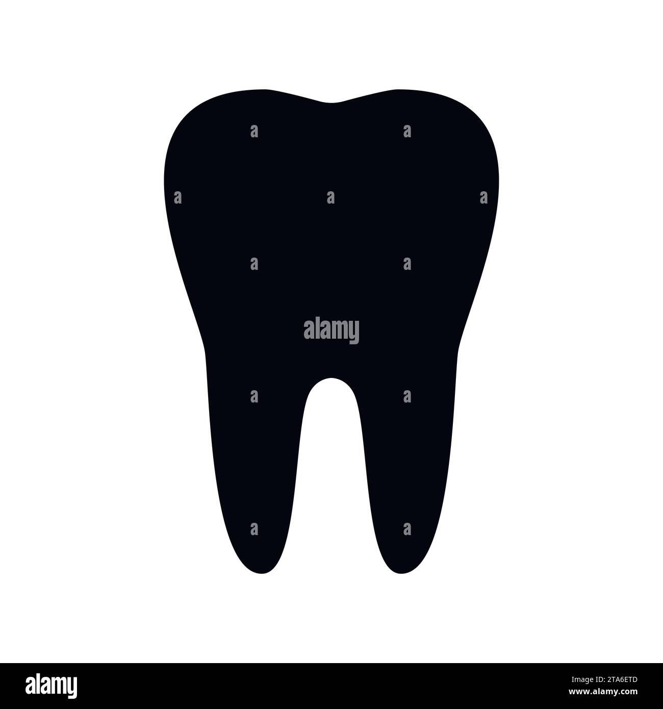 Tooth icon isolated on white background. Vector Stock Vector Image ...