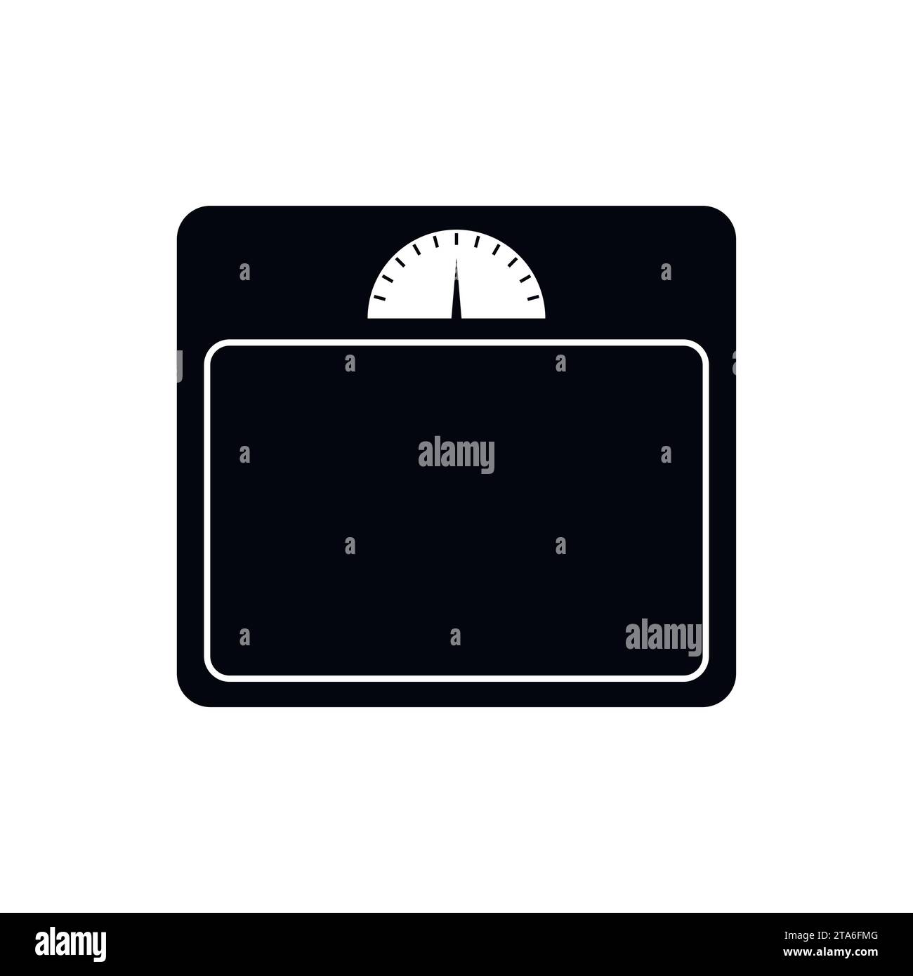 Floor scales icon isolated on white background, Vector illustration ...