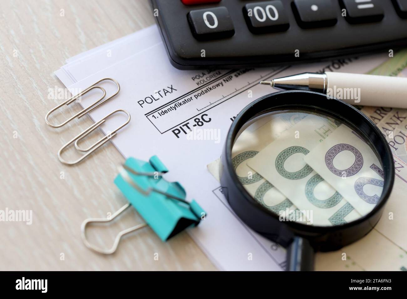 Information about some income from monetary capital, PIT-8C form on ...