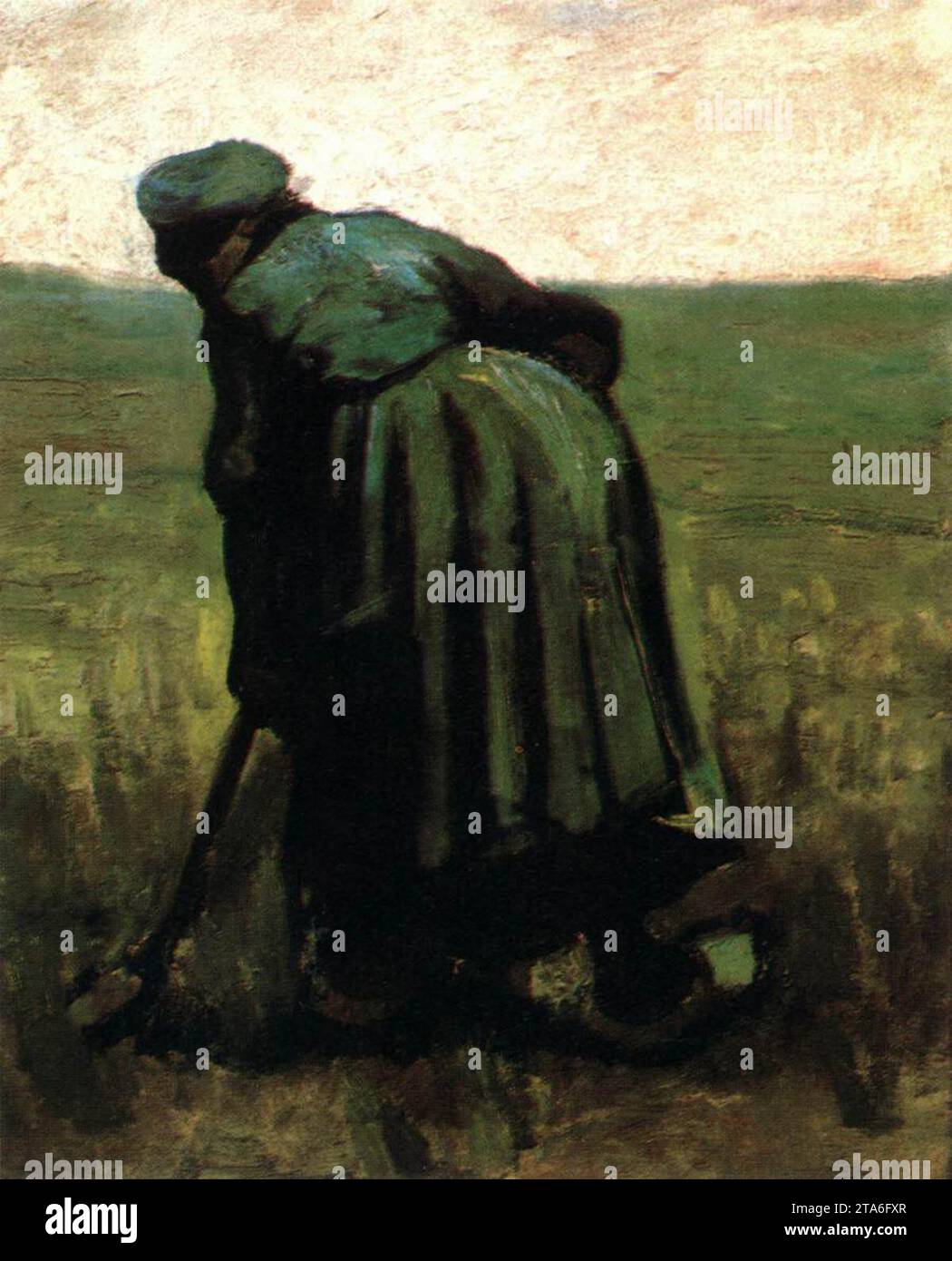 Peasant woman digging 1885 vincent van gogh hi-res stock photography ...