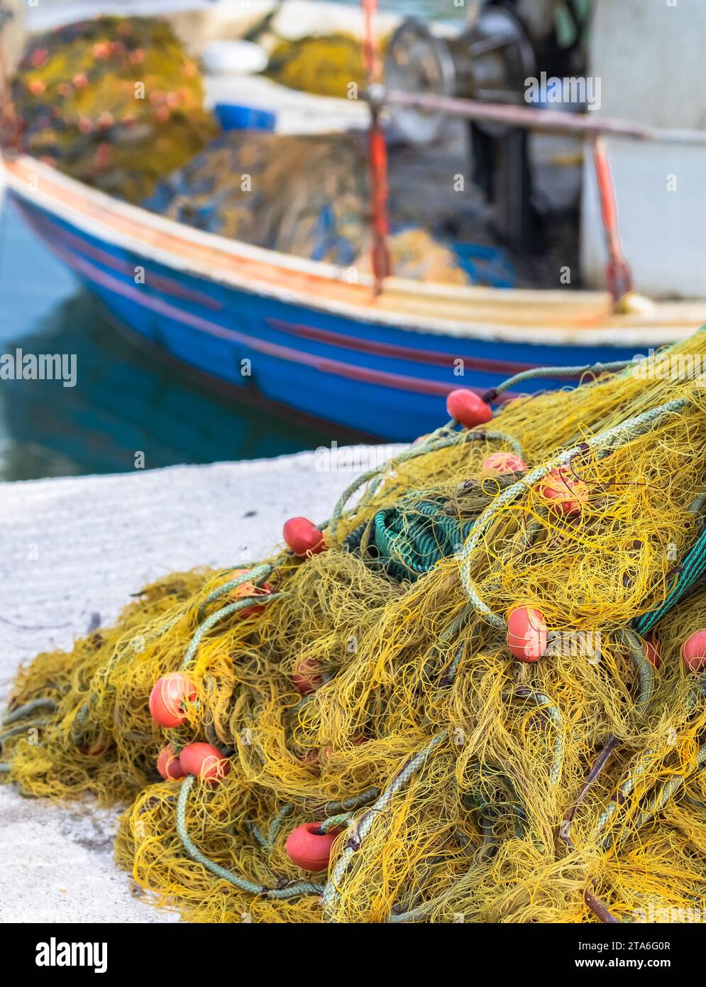 Fishing net top view hi-res stock photography and images - Alamy