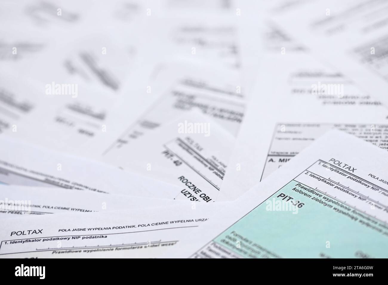 Very big amount of polish tax form blanks with PIT, CIT and VAT ...