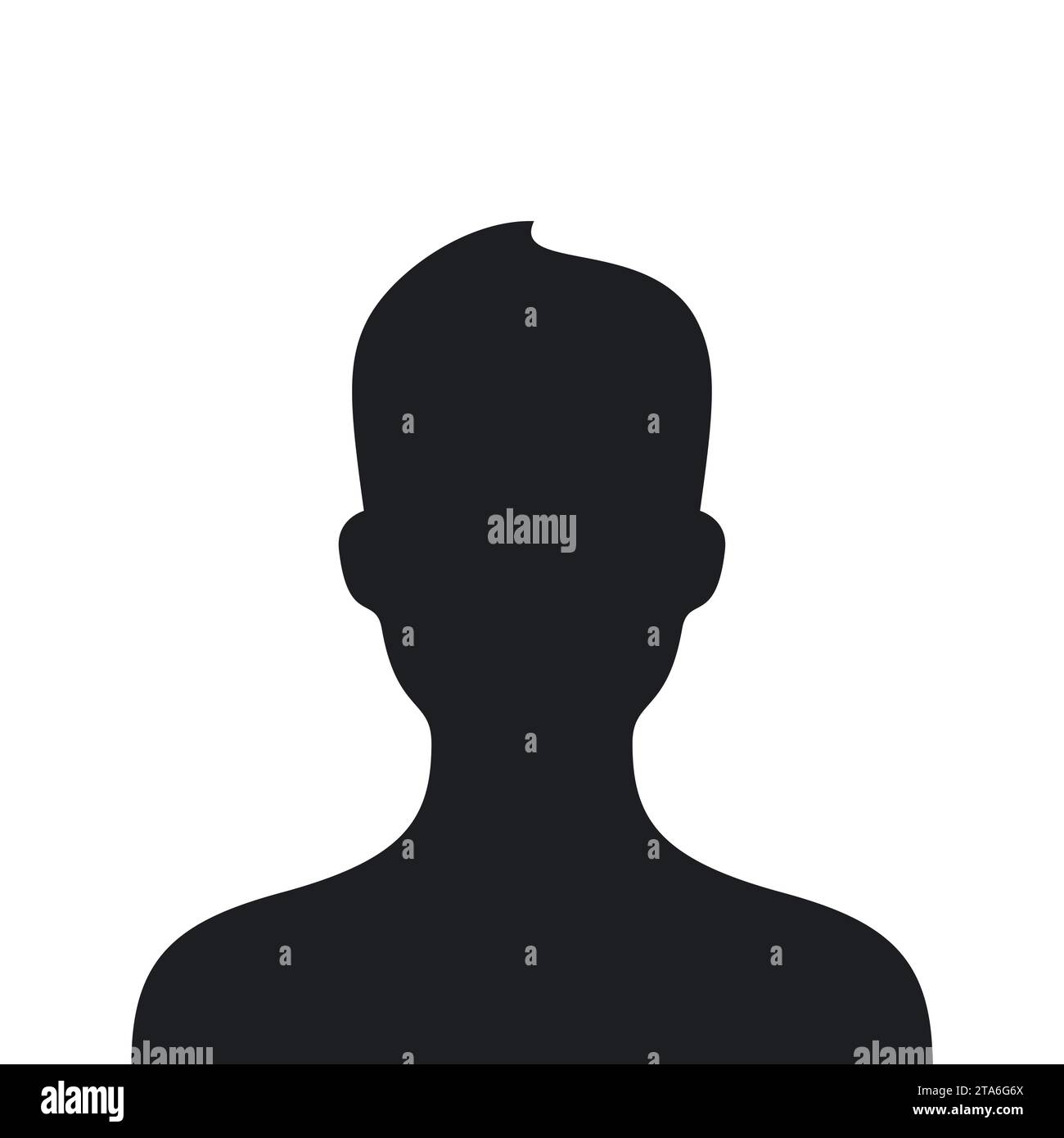 Male Avatar Profile Picture Icon Isolated On White Background Vector Illustration Stock Vector
