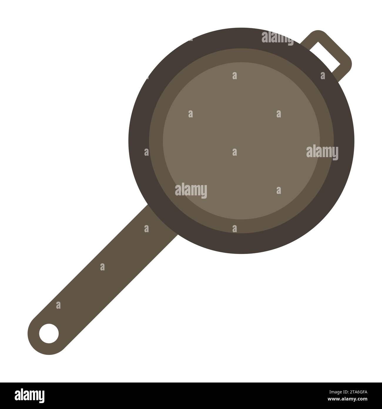 Pan cooking steel kitchen isolated on white background. Vector Stock ...