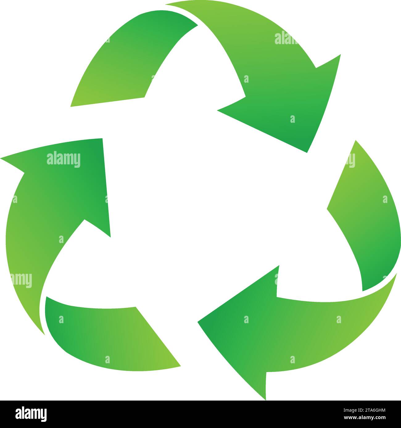 triangle green recycle logo sltylized vector symbol isolated on ...