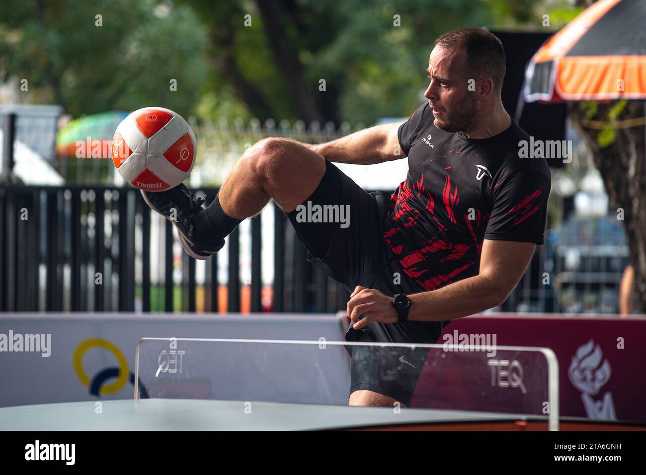 Bangkok, Thailand. 29th Nov, 2023. Marko Zarkovic of Montenegro plays ...