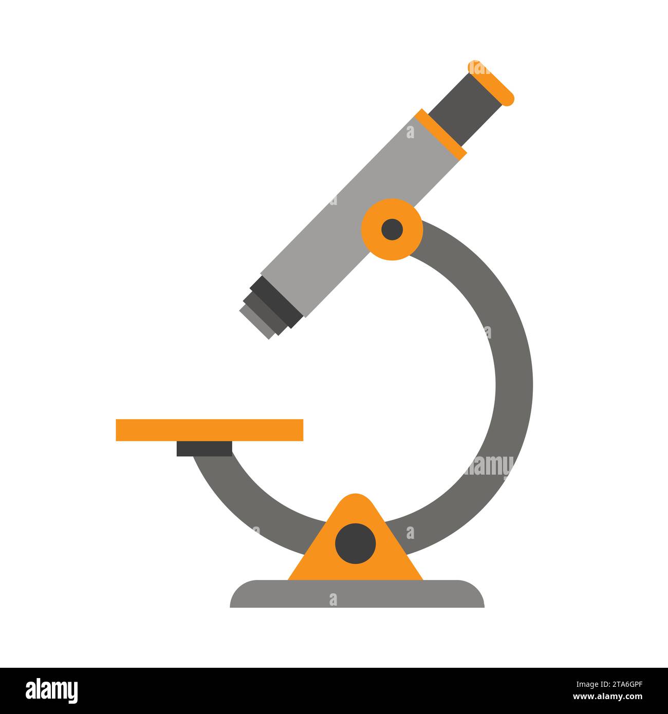 Microscope icon isolated on white background, Vector illustration Stock ...