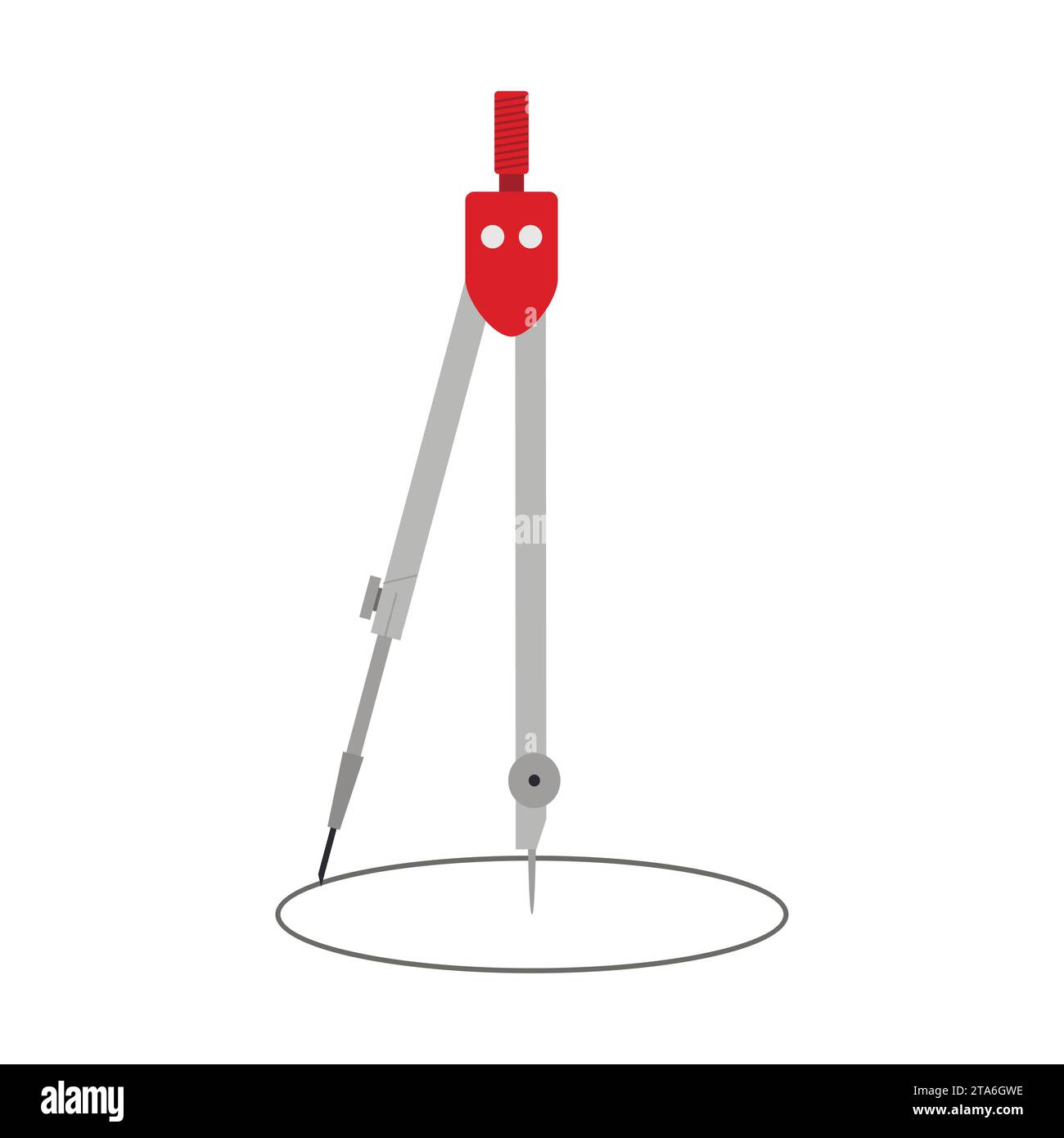 Stationery compass divider icon isolated on white background, School ...