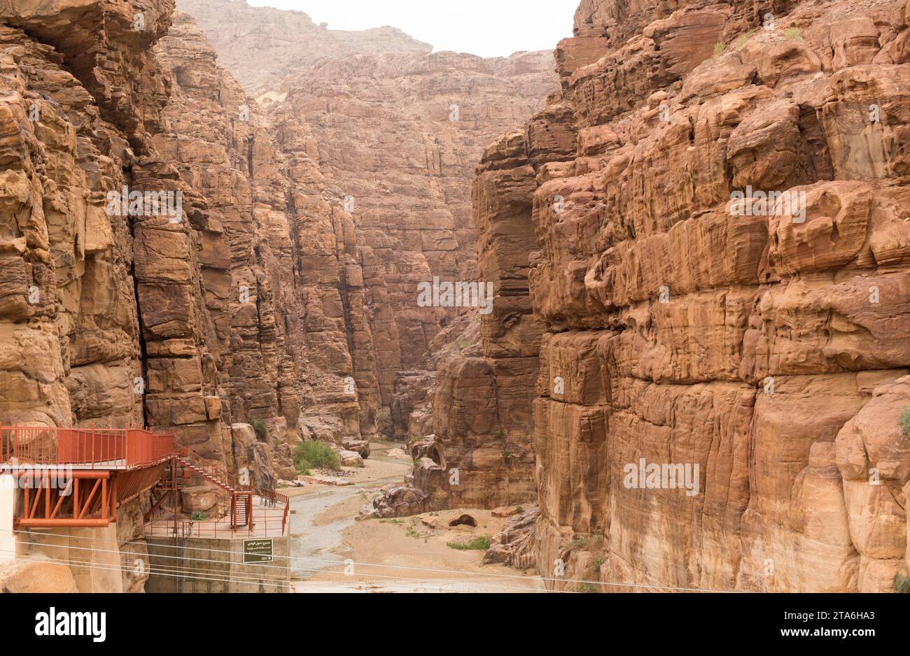 Wadi Mujib (Mujib Nature Reserve) near Dead Sea, Jordan Stock Photo - Alamy