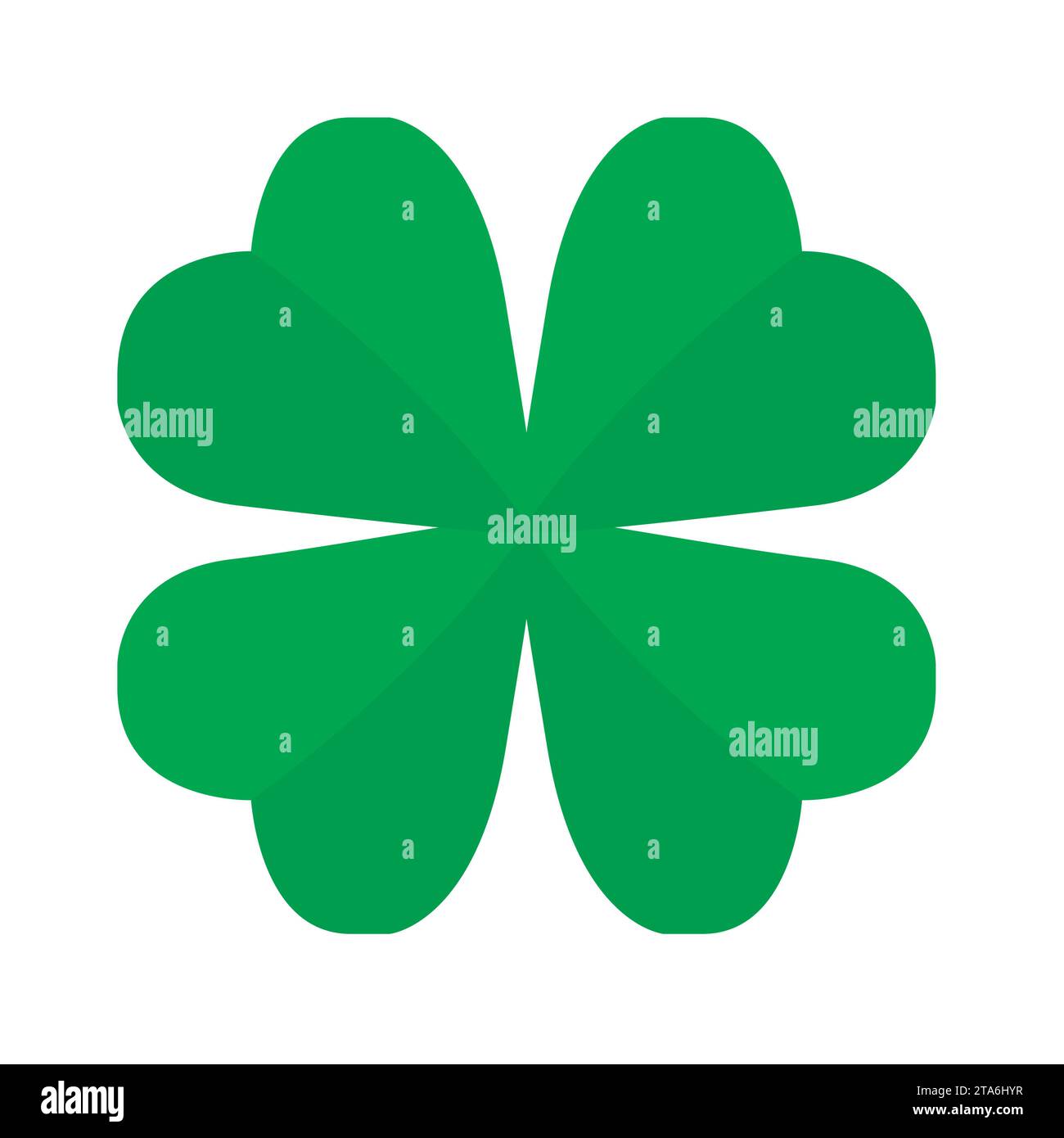 Four leaf clover icon isolated on white background. Symbol of luck and ...