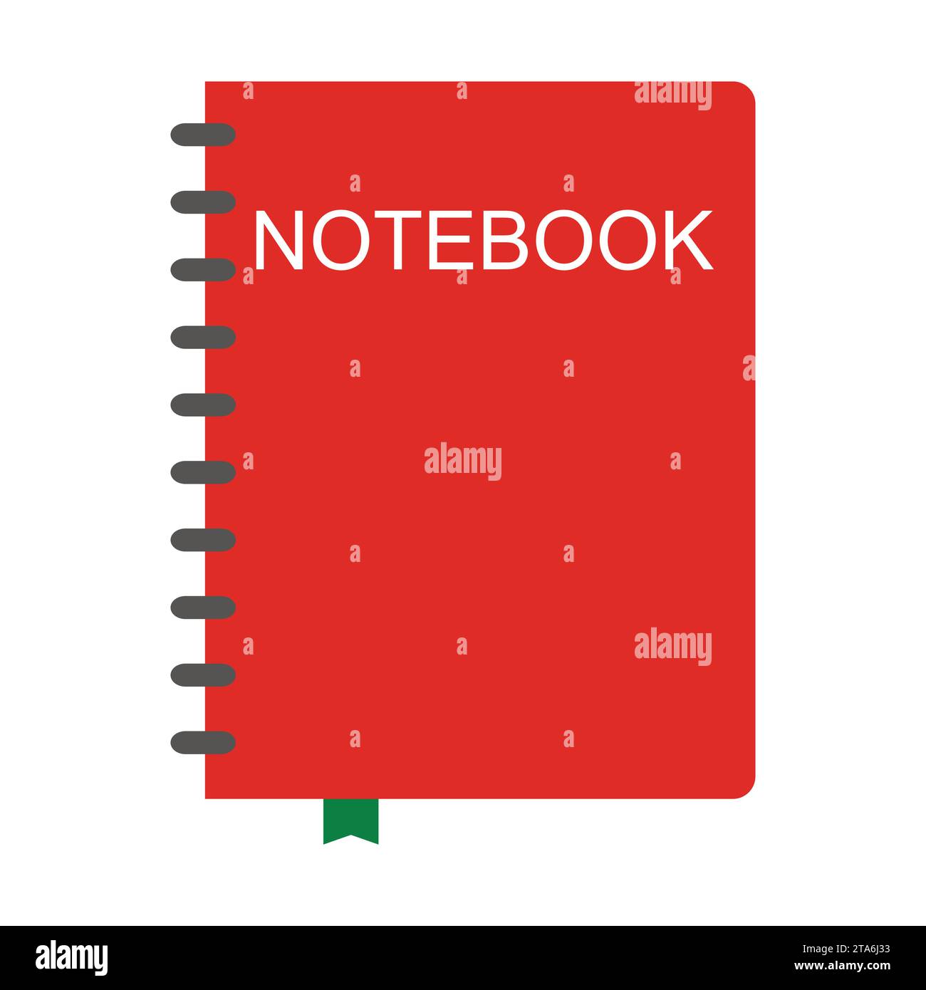 Orange Notebook icon isolated on white background, Vector illustration ...