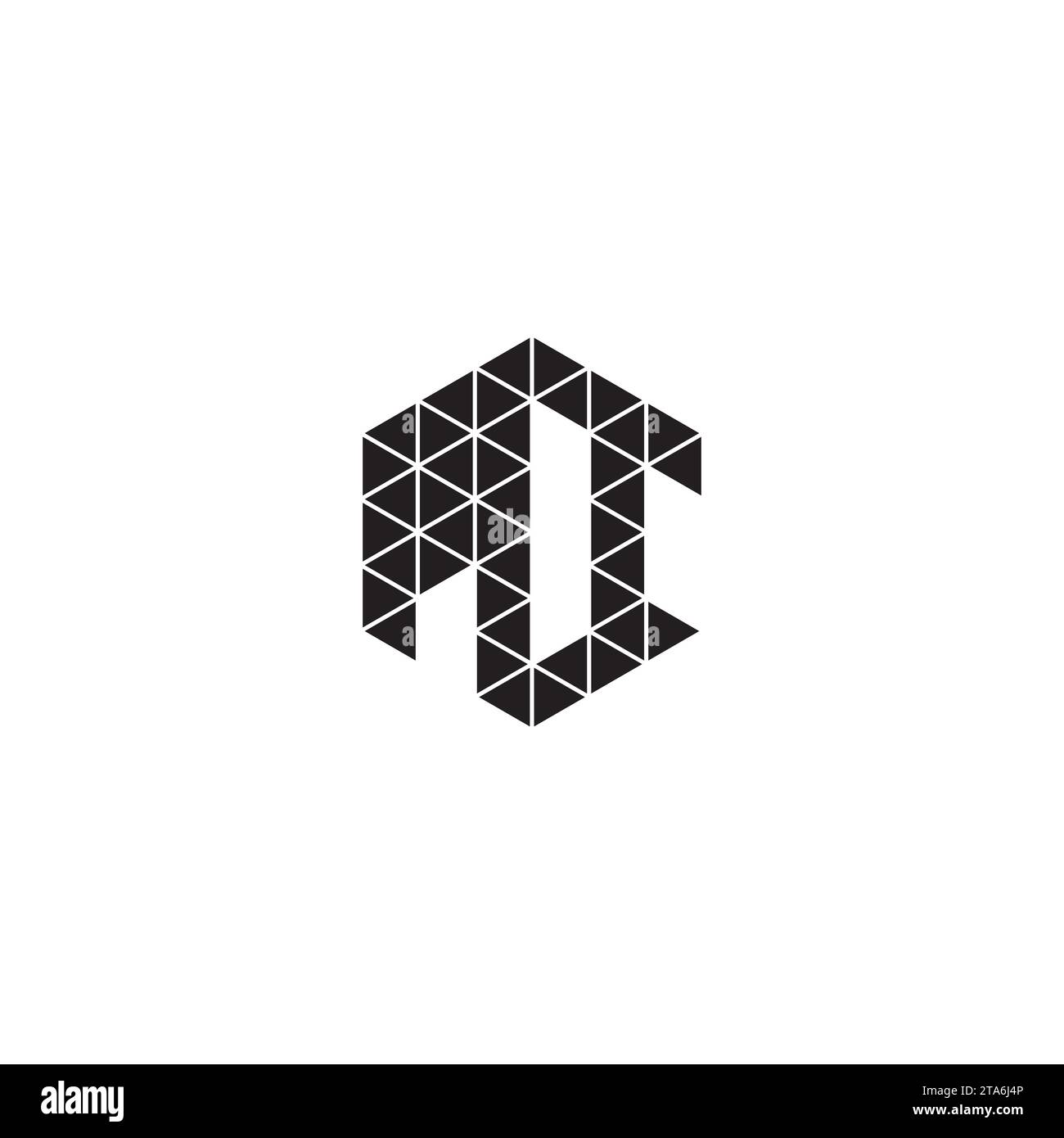 Collection vector color polygonal Black and White Stock Photos & Images ...