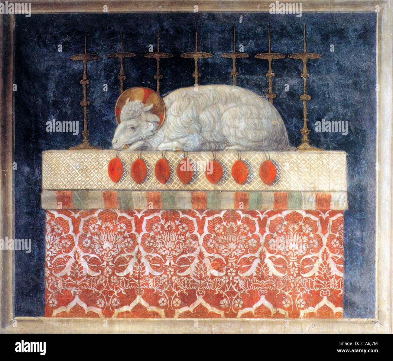 The Lamb of the Apocalypse 1459-60 by Benozzo Gozzoli Stock Photo - Alamy