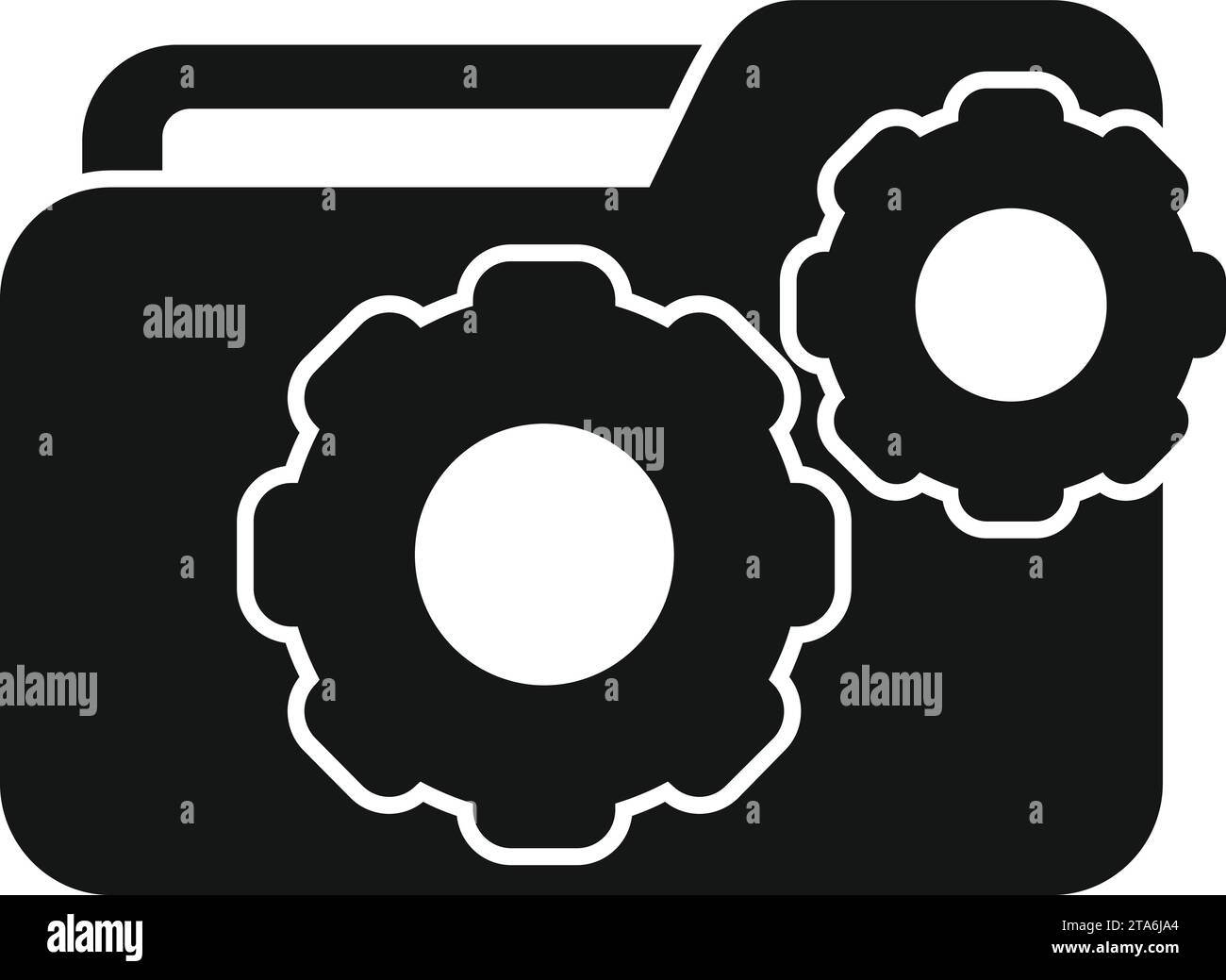 Folder data api icon simple vector. Monitor hosting mobile. Build team Stock Vector Image & Art ...