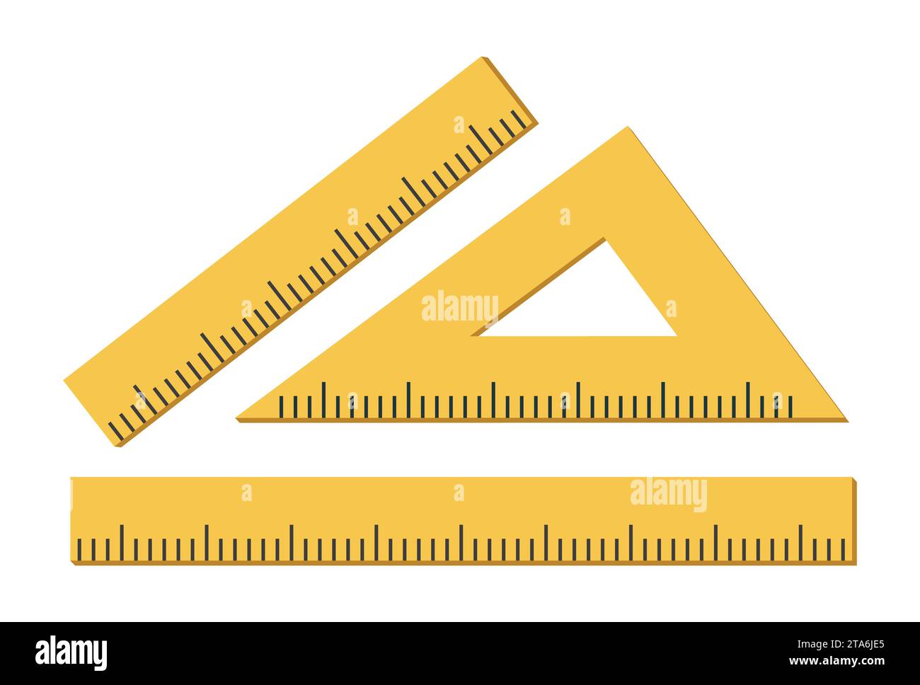 Ruler, triangle ruler icon isolated on white background. Vector illustration Stock Vector Image ...