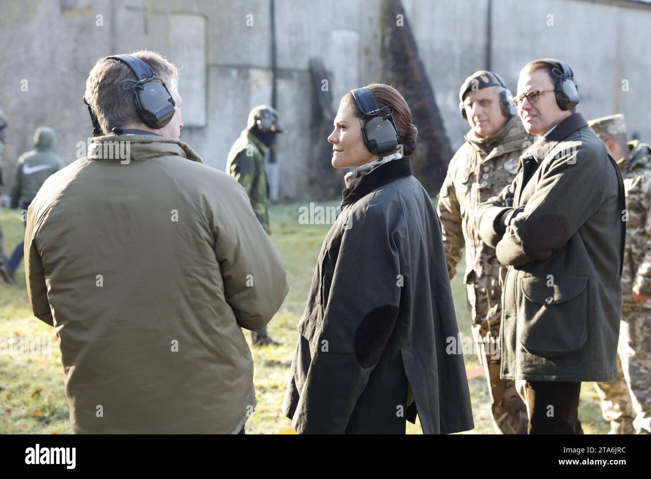 London, UK. 29th Nov, 2023. Sweden's Crown Princess Victoria and Prince ...