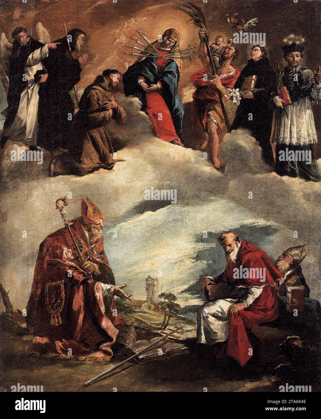 Four fathers of the church hi-res stock photography and images - Alamy