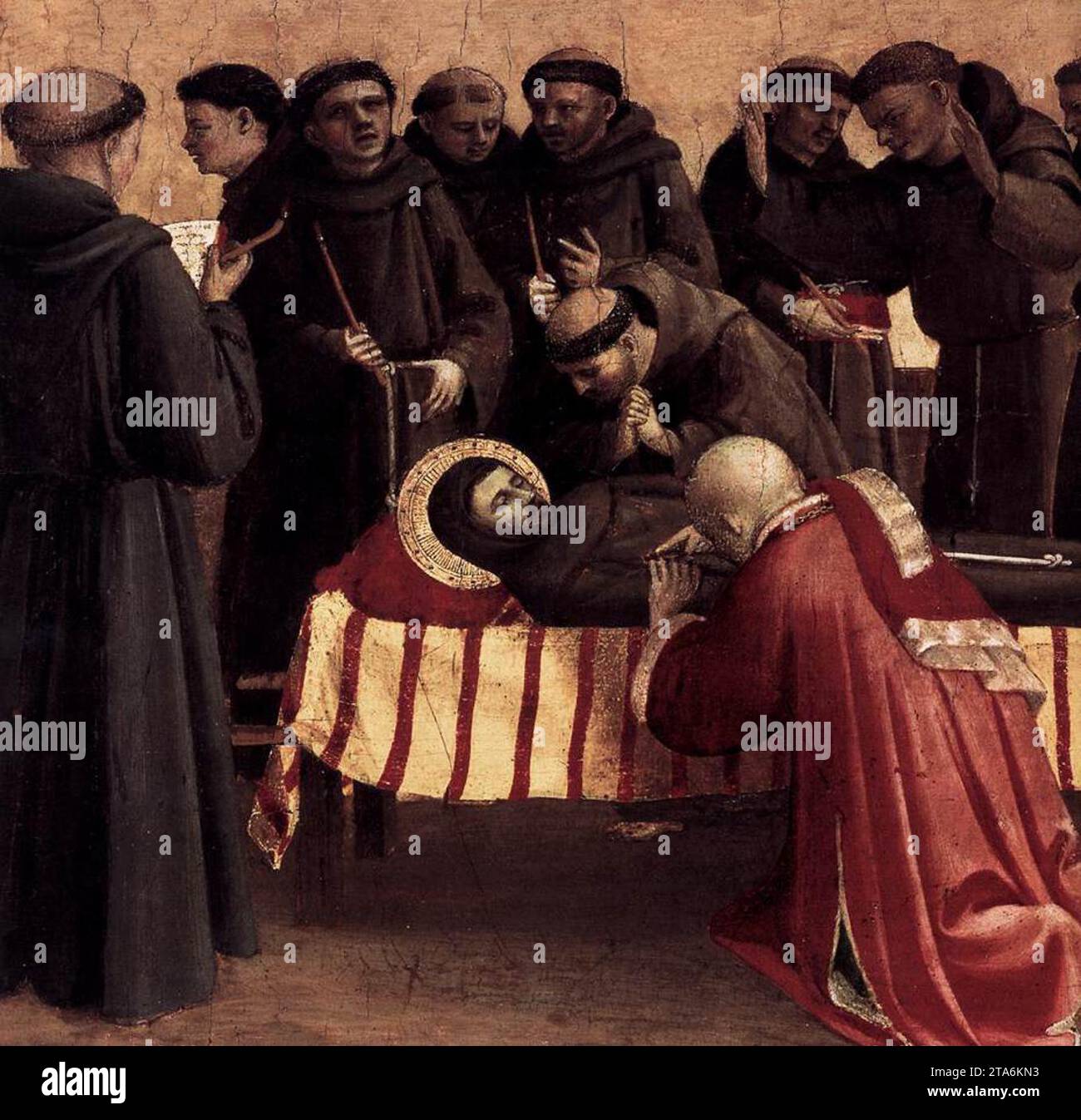 The Lamentation over St Francis (detail) 1440s by Fra Angelico Stock ...