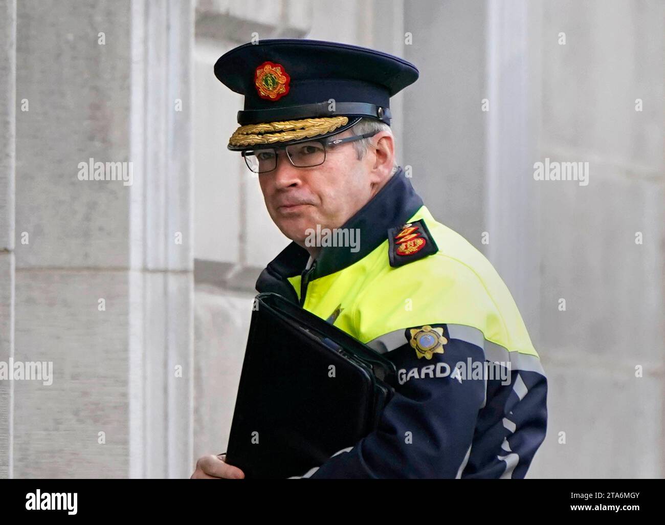 Garda Commissioner Drew Harris arriving to appear before the justice ...