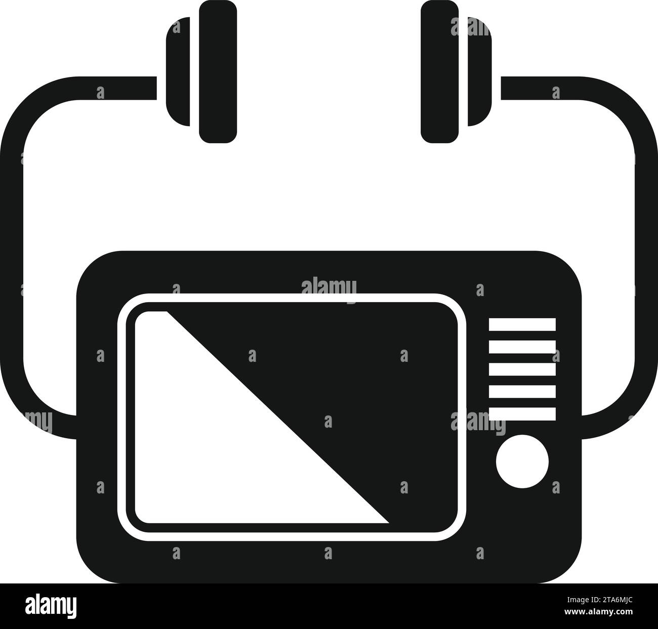 Small defibrillator icon simple vector. Portable device. Cardiac person ...