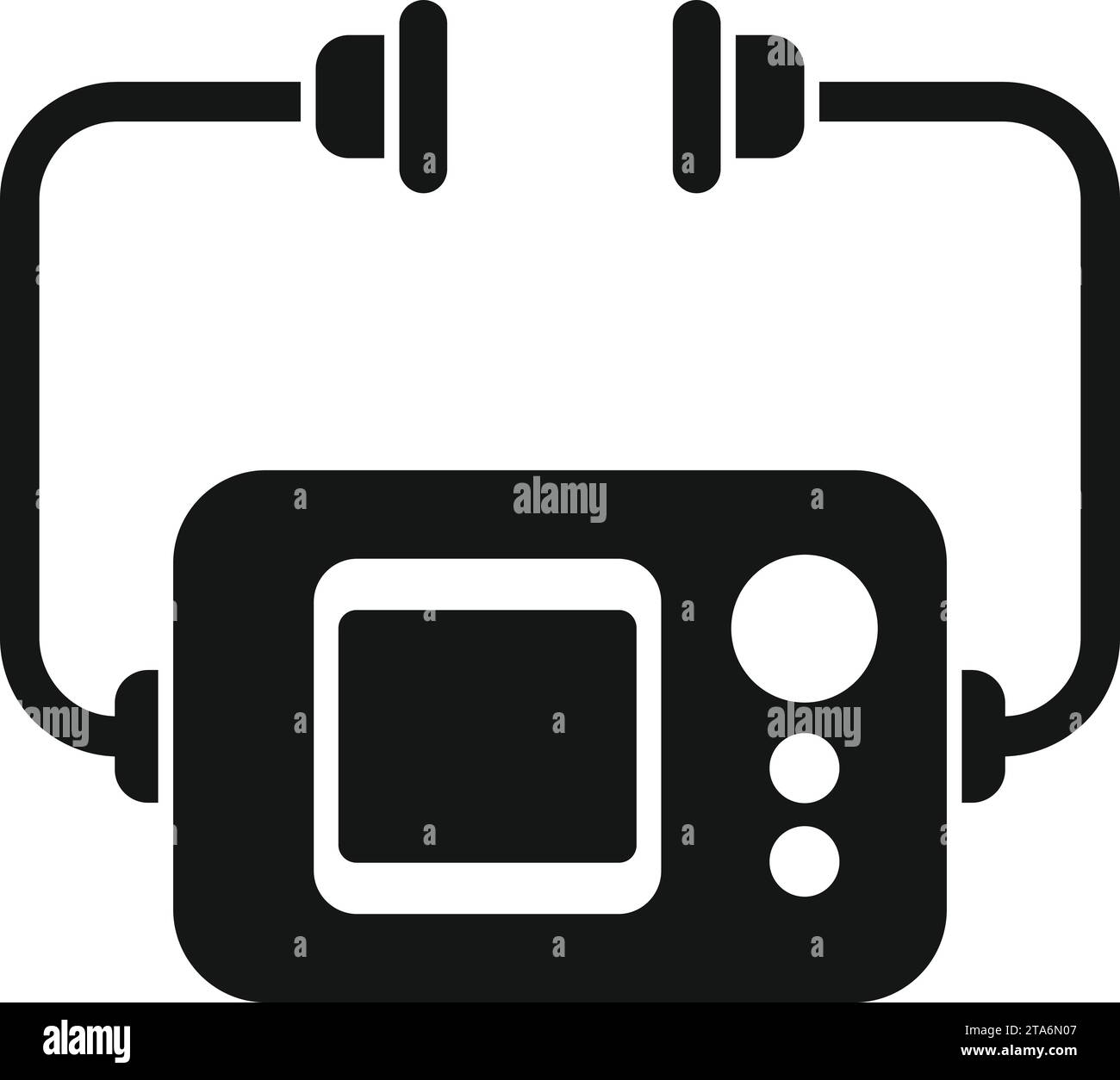 First aid kit defibrillator icon simple vector. Medical care. Person cardiac attack Stock Vector ...