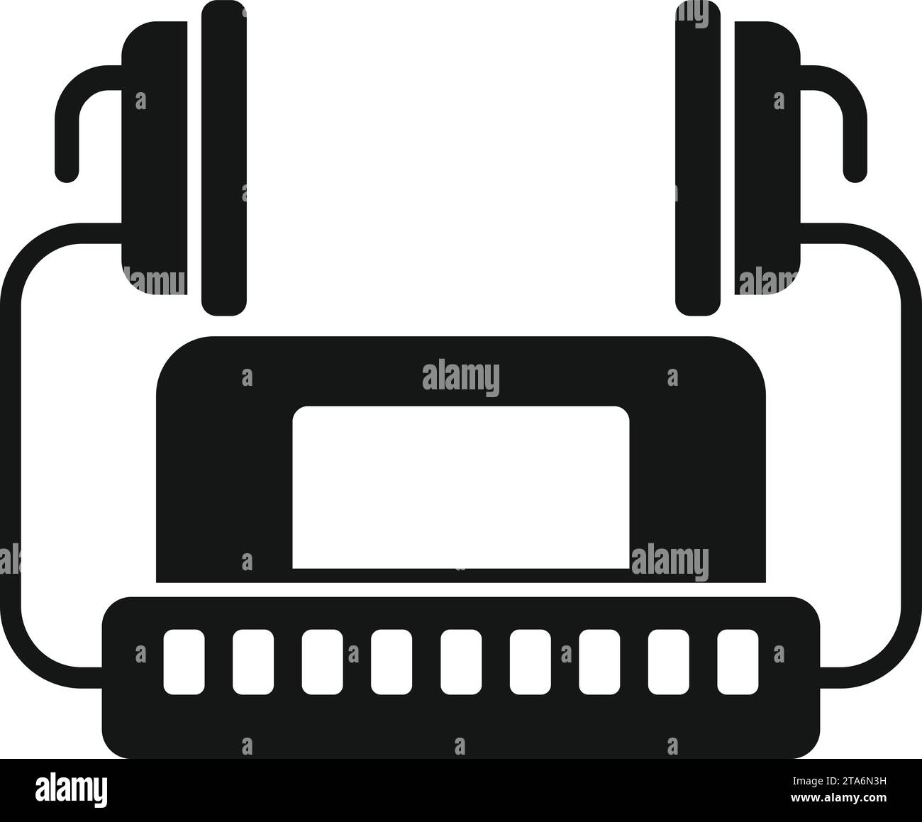 Vital defibrillator icon simple vector. Portable medical device. Safety ...